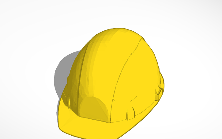 3D design hard hat - Tinkercad