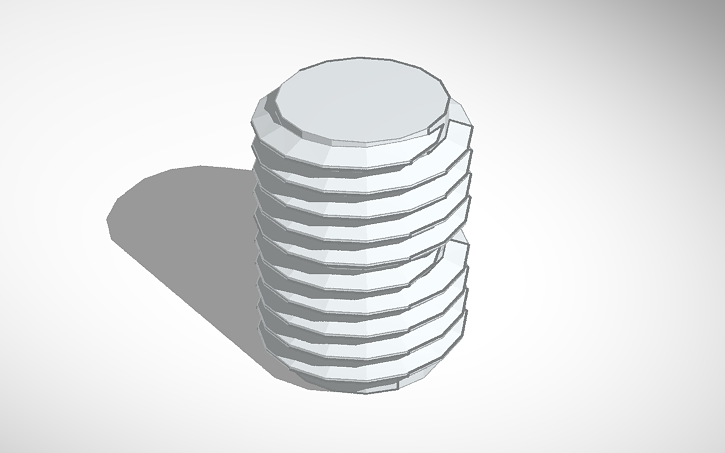 3D design join 2 iso metric tread - Tinkercad