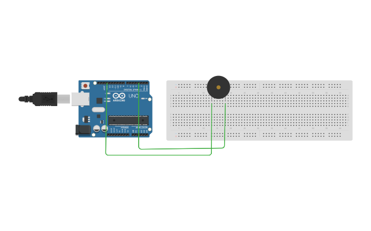 Circuit design mario buzzer - Tinkercad