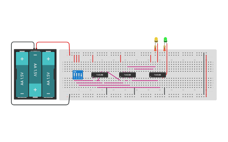 Circuit design FULL ADDER - Tinkercad