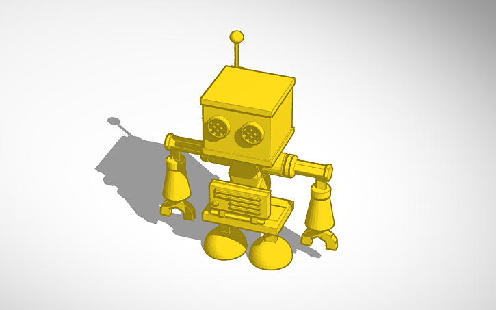 3D design Mechanism robot - Tinkercad