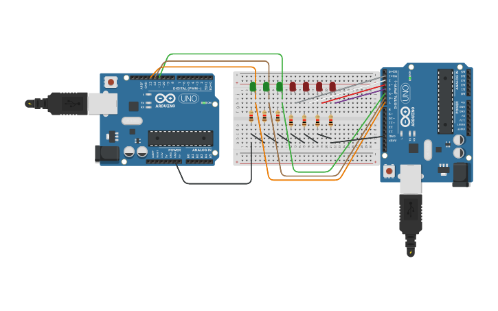 Circuit design 7 segmentos | Tinkercad