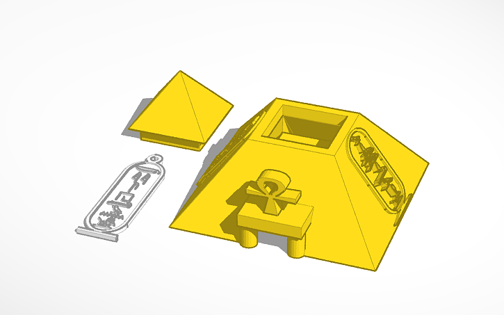 3D design Pyramid Bank | Tinkercad