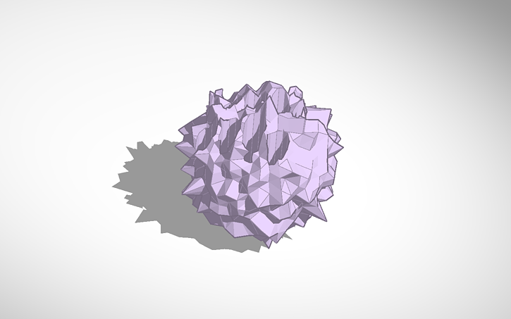 3D design Abstract paper ball/ bee hive - Tinkercad