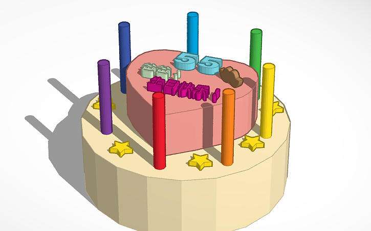 3D design Happy Birthday to Dad! - Tinkercad