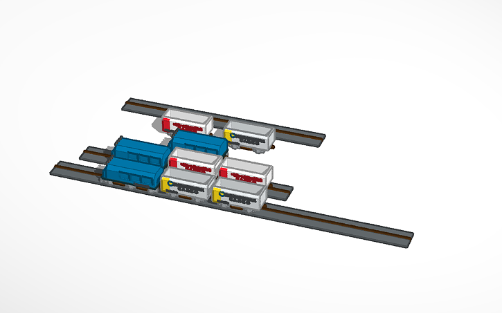 3D design Railship standard set - Tinkercad