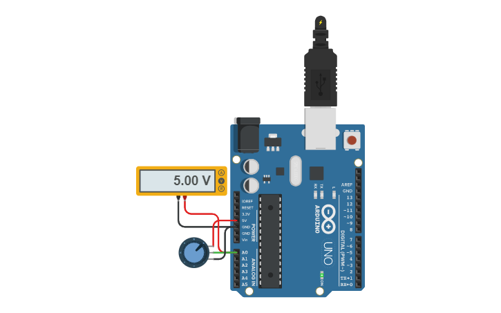 Circuit design exercicio 2 | Tinkercad