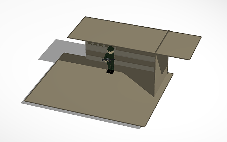 3D design WWII Memorial - Tinkercad