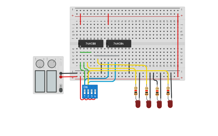 Circuit design P1-Square | Tinkercad