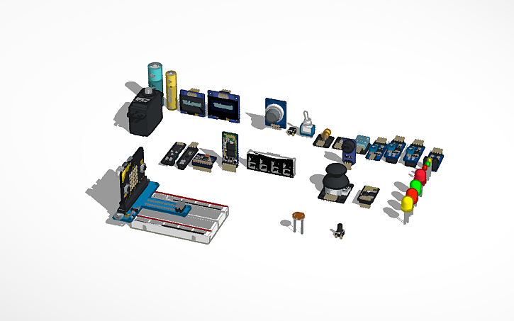3D design microbit components 2022 | Tinkercad