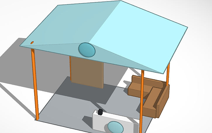 3D design AIRA Booth - Tinkercad
