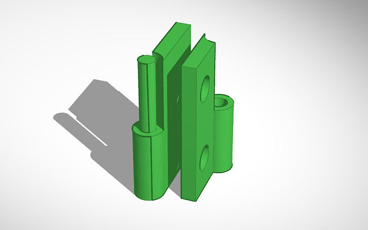 3D design 5mmHole_Custom_Hinge - Tinkercad