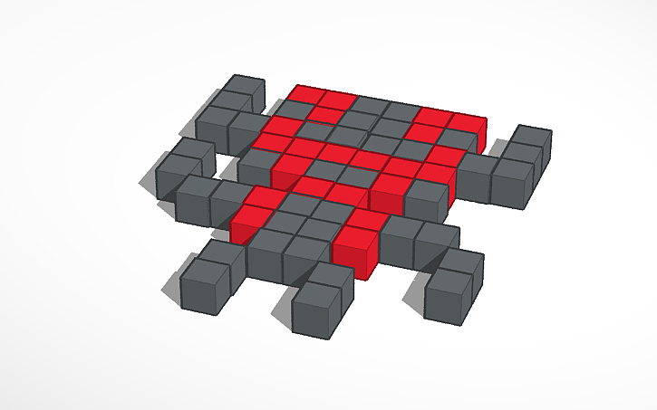 3D design 8bit ultron - Tinkercad