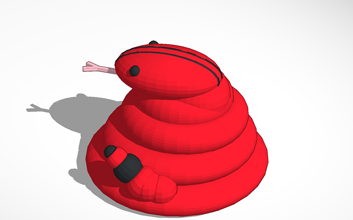 3D design Snake Coil - Tinkercad