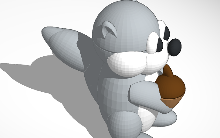 3D design squirrel - Tinkercad