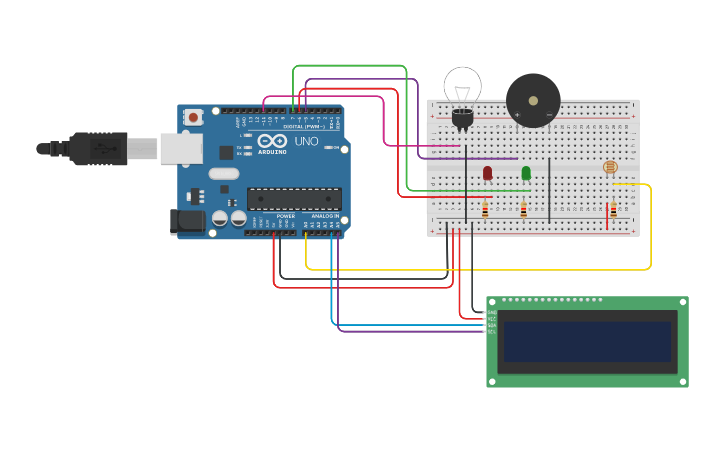 Circuit Design Laser Alarm System Tinkercad