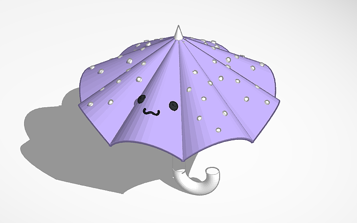 3D design A cute lil umbrella! - Tinkercad