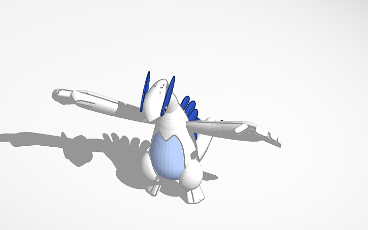 3D design Lugia - Tinkercad