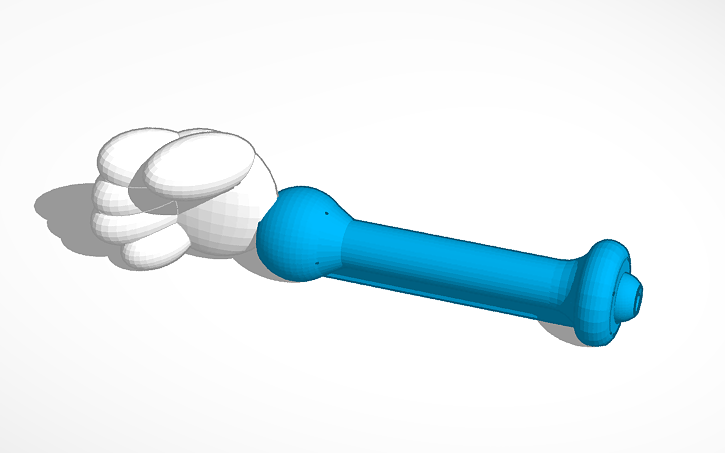 3D design Prosthetic Hand #3 - Tinkercad