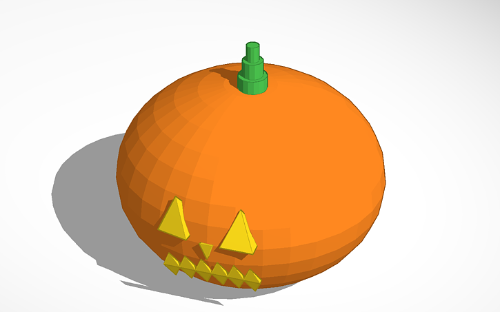 3D design Jack-o'-lantern | Tinkercad