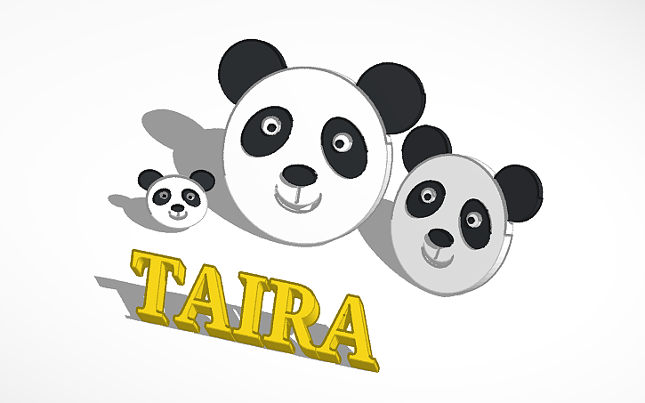 3D design Act. 5 Panda | Tinkercad