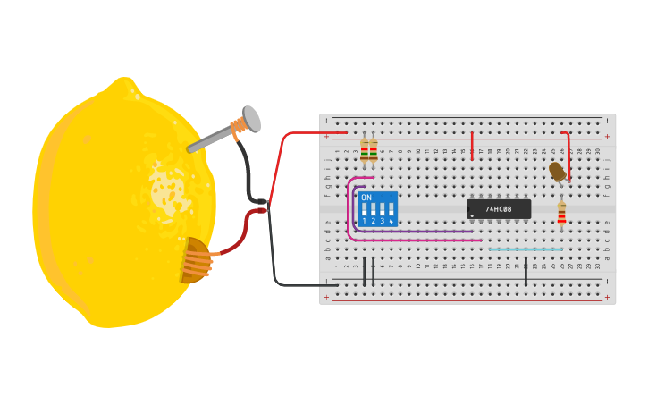 Circuit design PULL UP | Tinkercad