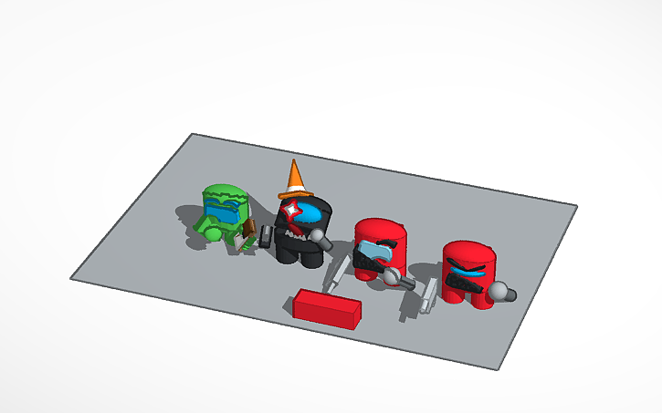 3D design FNF Imposters - Tinkercad