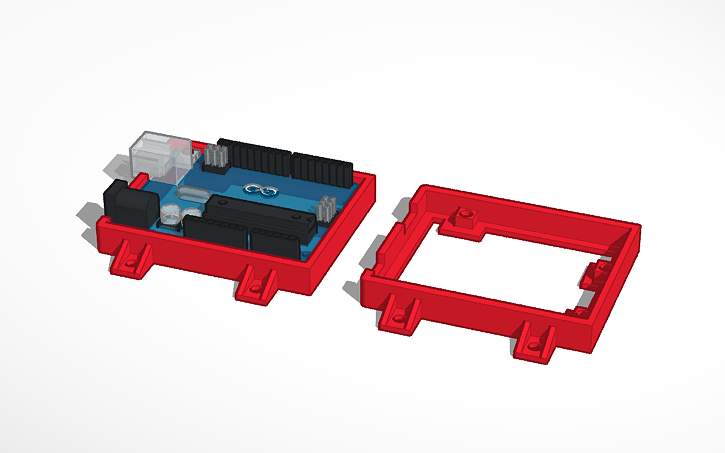 3D design Base Arduino UNO - Tinkercad