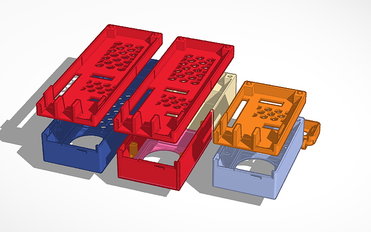 3D design Radxa Rock 4 SE case - Tinkercad