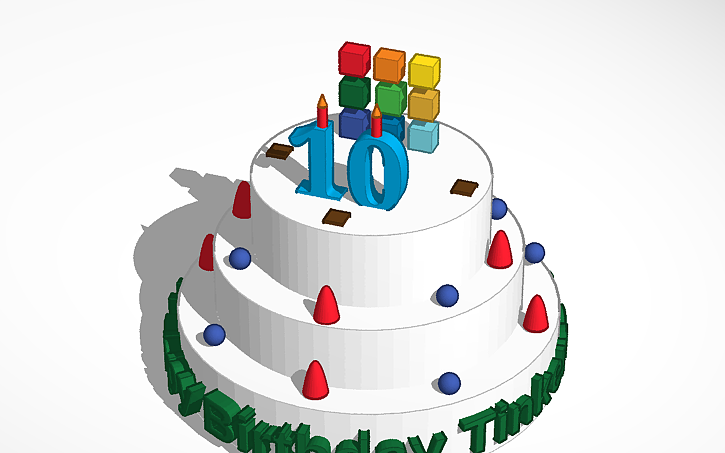 3D design Happy Birthday Tinkercad! | Tinkercad