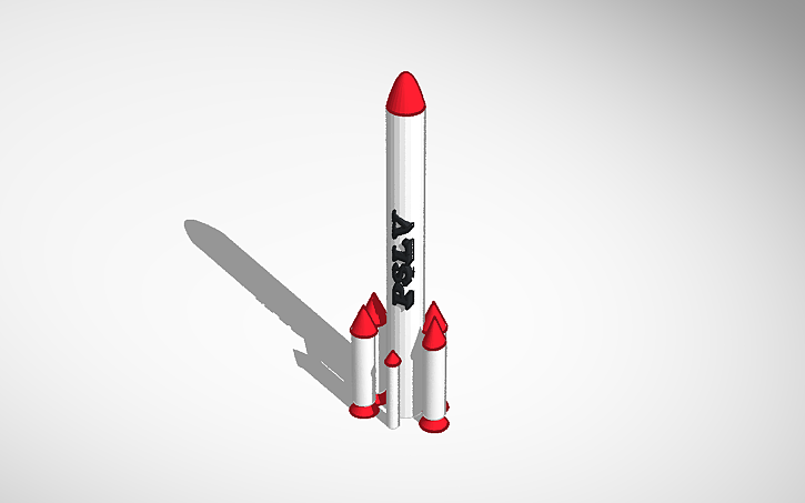 3D design PSLV C2 - Tinkercad