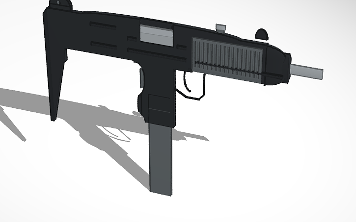 3D design UZI - Tinkercad