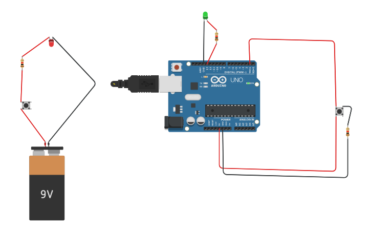 Circuit design ATIVIDADE ARDUINO 1 | Tinkercad