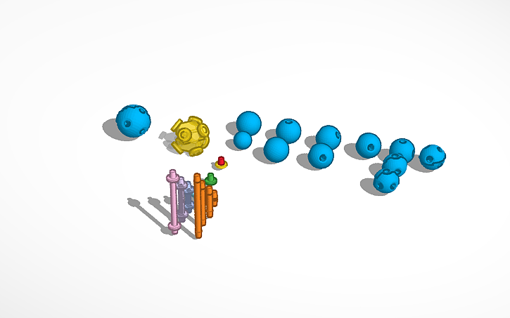 3D design molecules models - Tinkercad