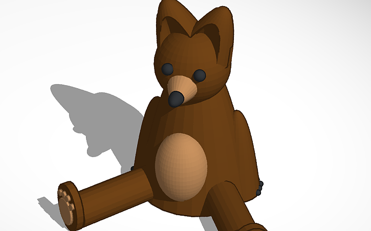3D design #5 Bear - Tinkercad