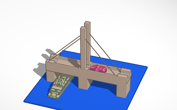 3D design bridge - Tinkercad