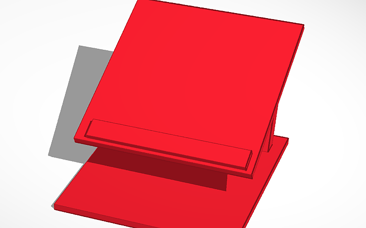 3D design Computer stand - Tinkercad