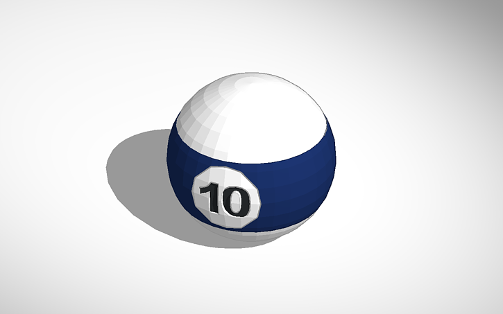 3D design 10 Ball - Tinkercad