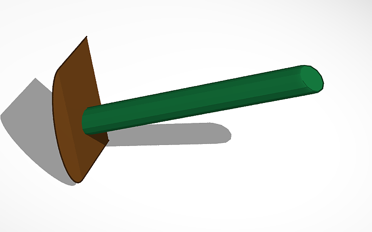 3D design enchada - Tinkercad