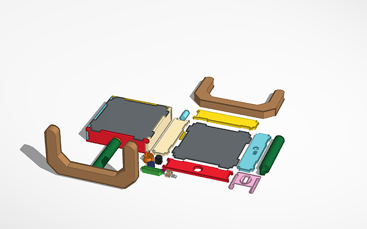 3D design 3d printable computer mouse flight yoke - Tinkercad
