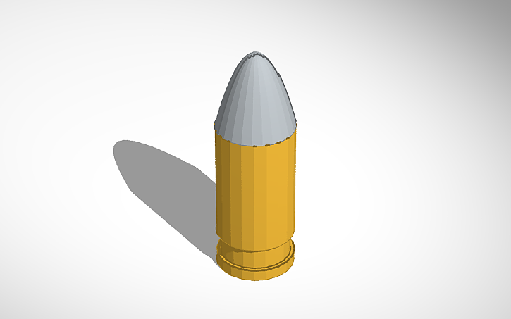 3D design bullet - Tinkercad