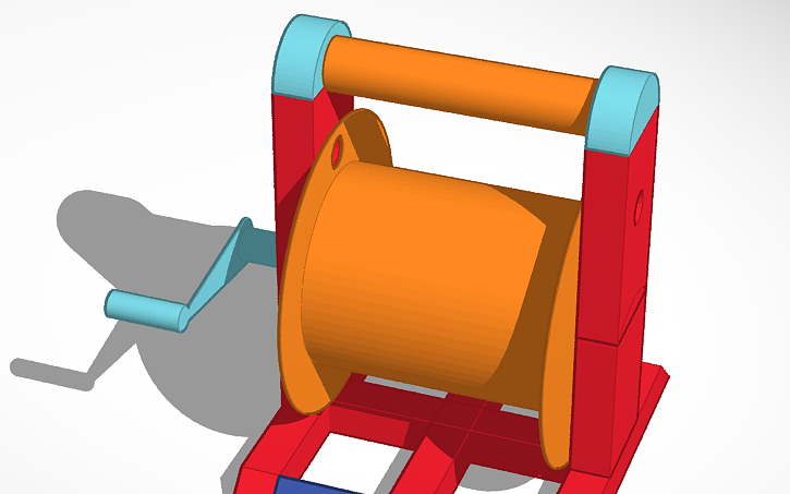 3D design 16mm Rope Reel - Tinkercad