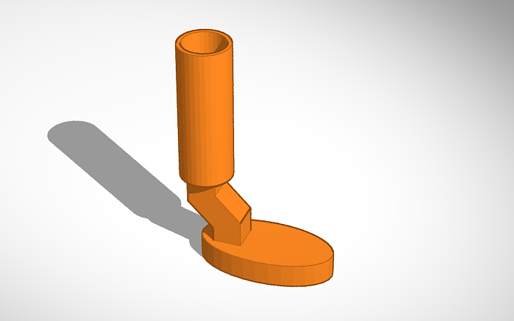 3D design Prosthetic leg model - Tinkercad