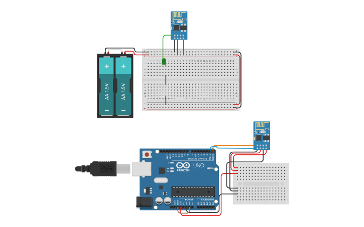 Circuit Design Esp8266 Tasarim Tinkercad 