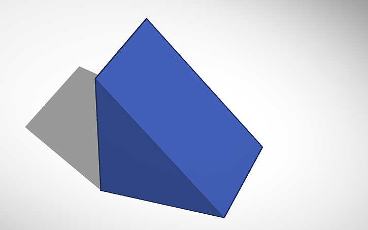 3D design base triangle - Tinkercad