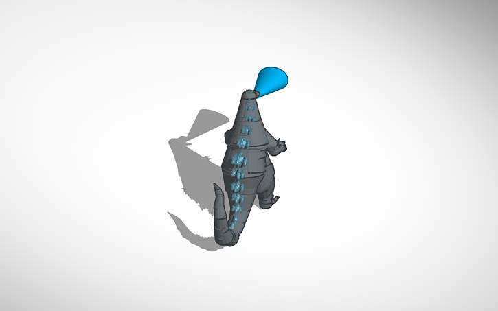 3D design Charged godzilla - Tinkercad