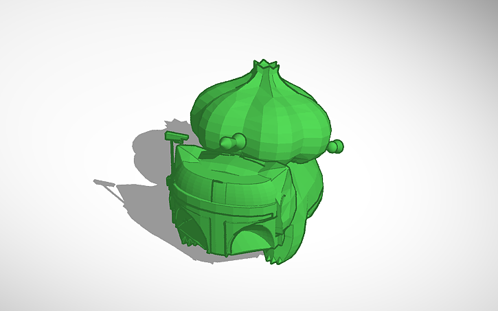 3D design Bulba Fett (for 3D Print) - Tinkercad