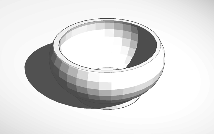 3D design dish - Tinkercad