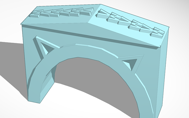 3D design gateway arch Valerie - Tinkercad