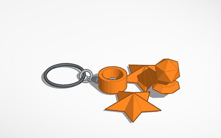 3D design Copy of Keychain - Tinkercad